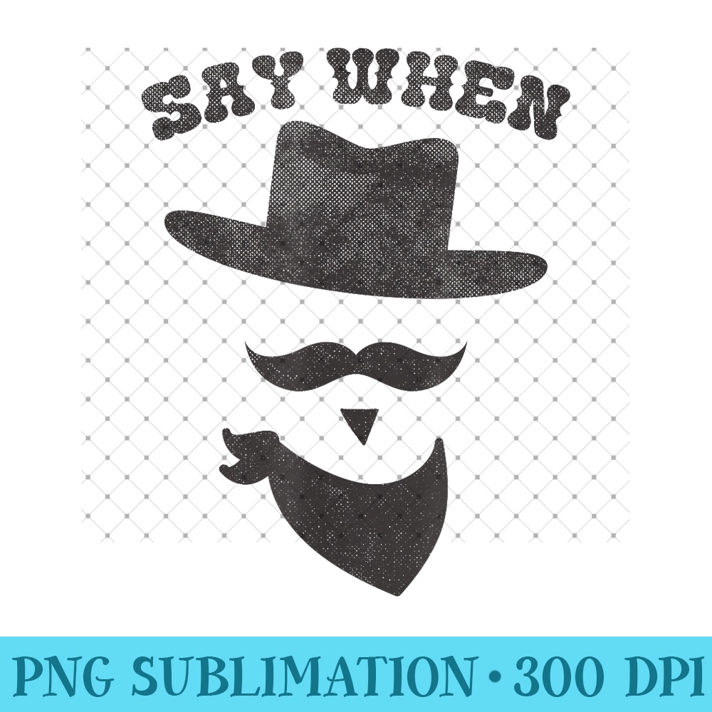 Western Huckleberry Say-When Cowboy Holiday Retro Moustache | Inspire ...
