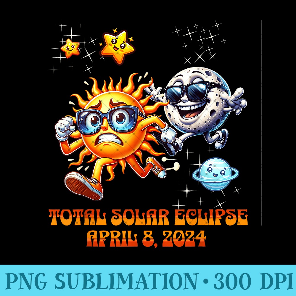 Funny Solar Eclipse Chase April 2024 Moon Chasing Sun - Excl | Inspire Uplift