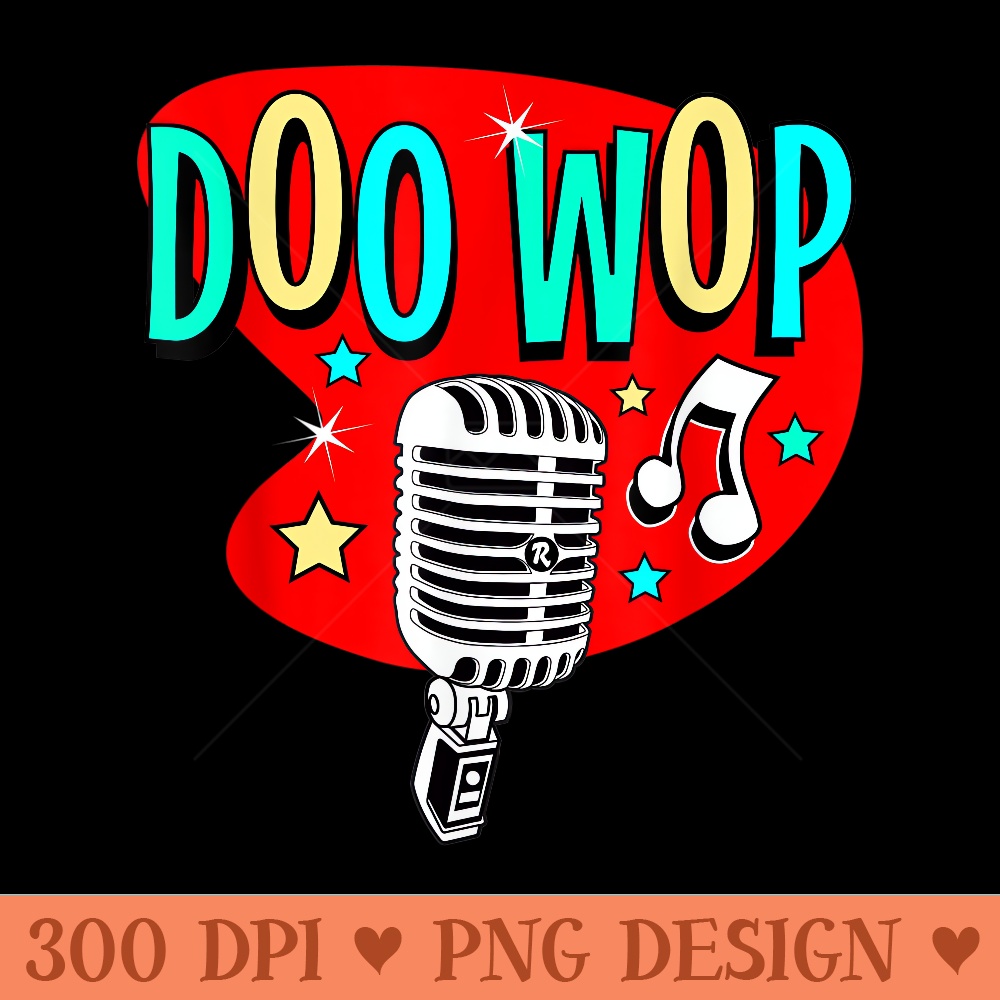 Doo Wop Retro 50s Sock Hop Rock N Roll Rockabilly 60s - PNG | Inspire ...