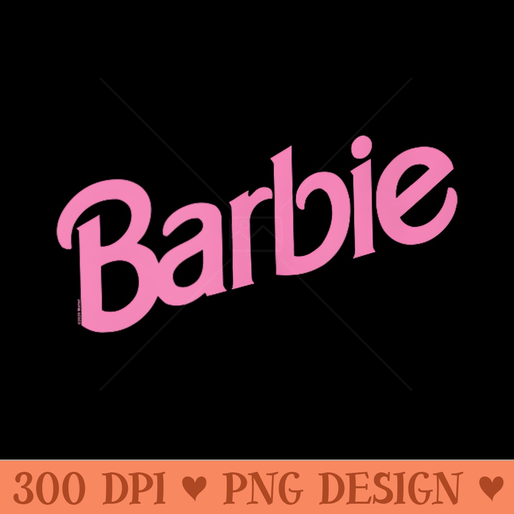 Barbie Pink Logo - Printable PNG Images - Inspire Uplift