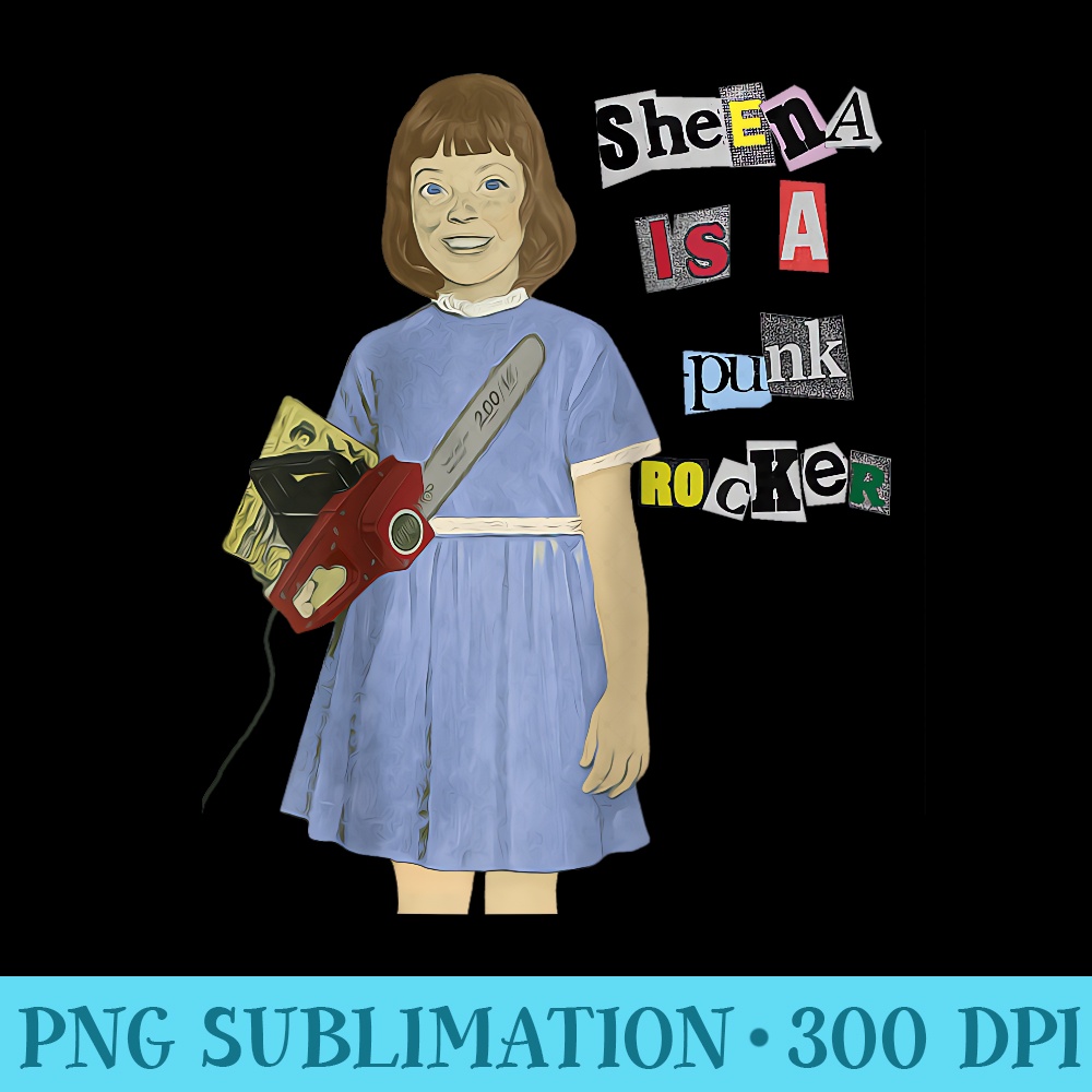 Sheena is a Punk Rocker A Girl and her Chainsaw Raglan Baseb | Inspire ...