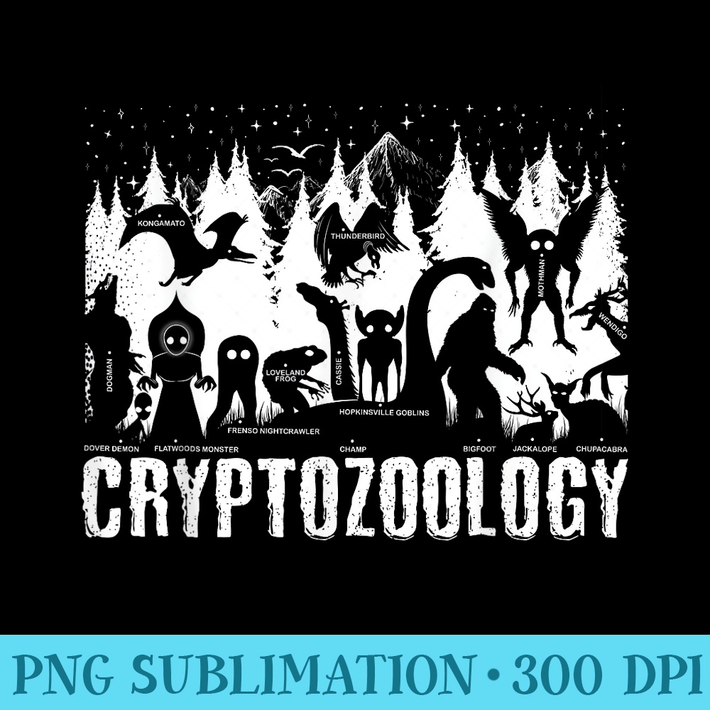 Cryptid Monsters Bigfoot Mothman Creatures Cryptozoology - U | Inspire ...
