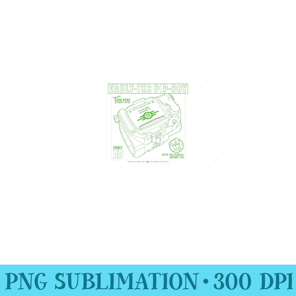 Fallout - Vault-Tec Pip- - Trendy PNG Designs | Inspire Uplift