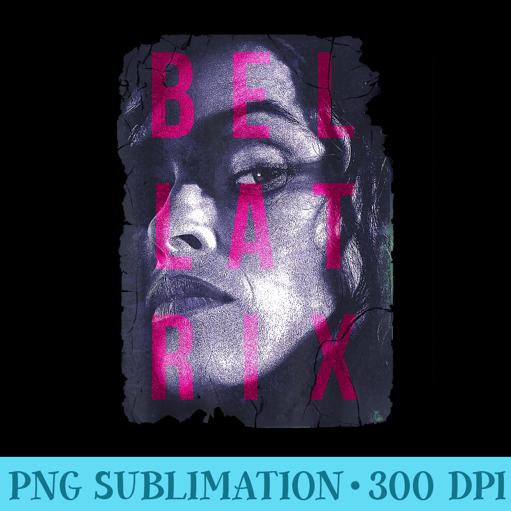 Harry Potter Bellatrix Lestrange Portrait Text Overlay - PNG | Inspire ...