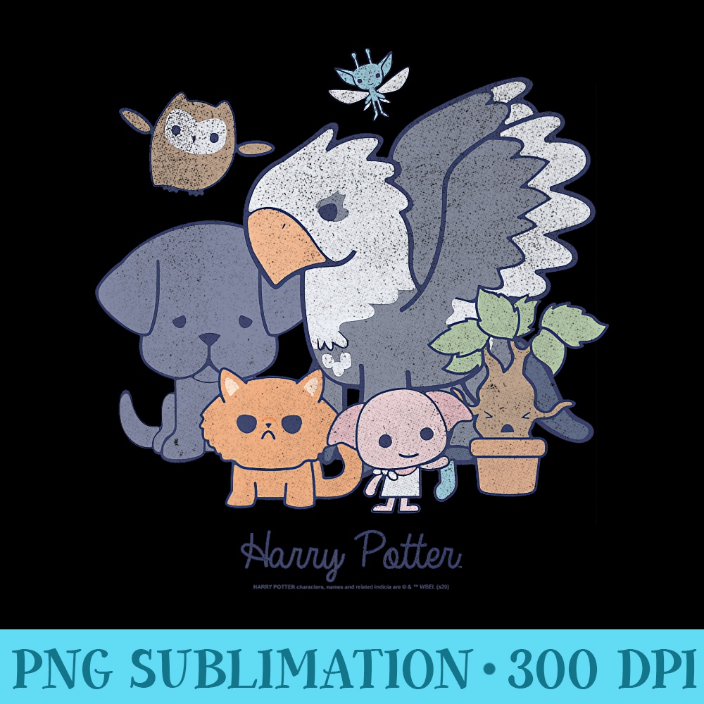 Harry Potter Magical Creatures Chibi Premium - High Quality | Inspire ...