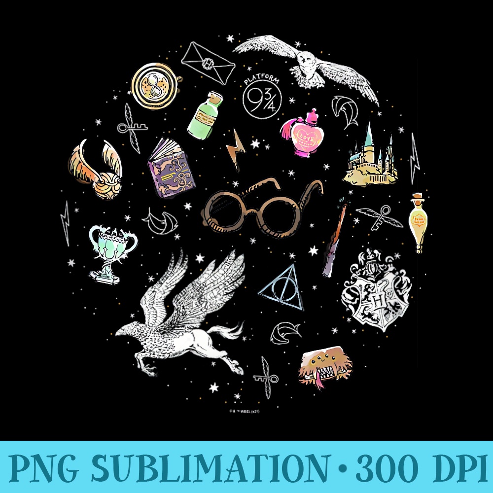 Harry Potter Wizarding World Magical Icons Logo - High Quali | Inspire ...