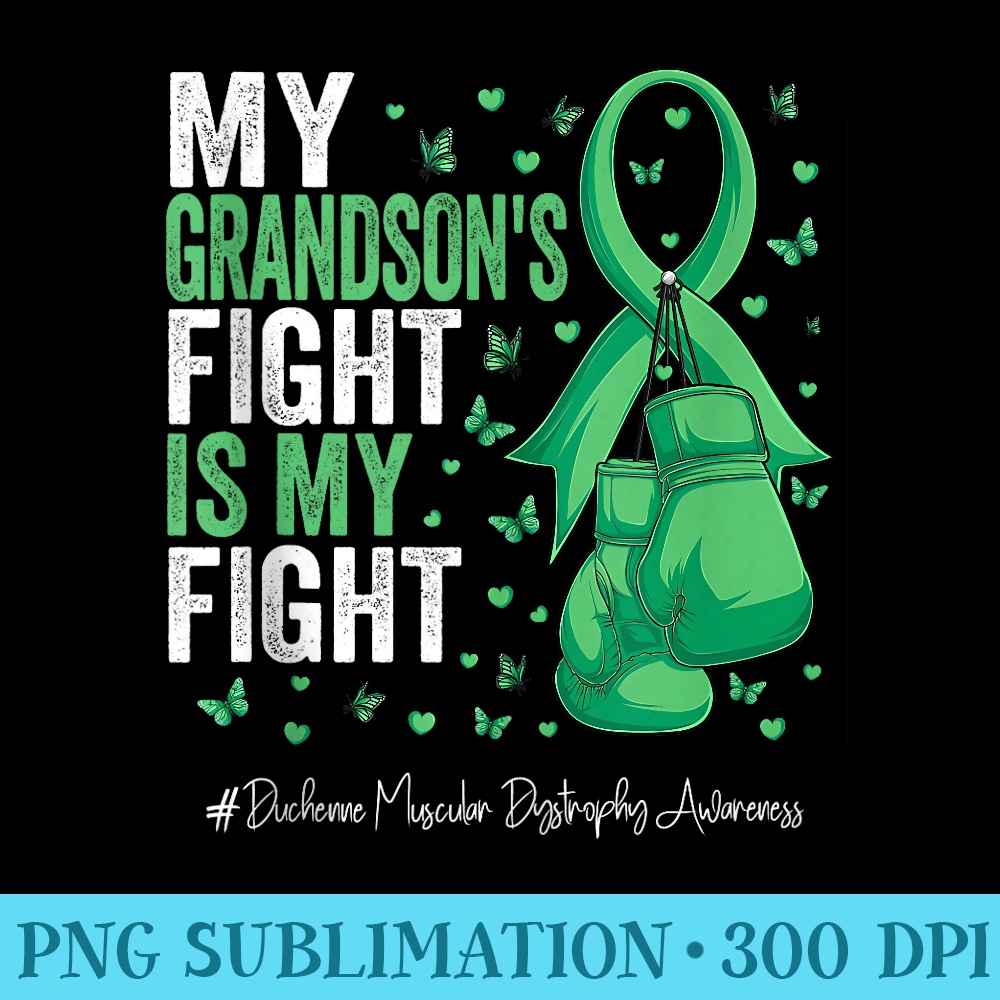 Green Ribbon Grandson Duchenne Muscular Dystrophy Awareness | Inspire ...