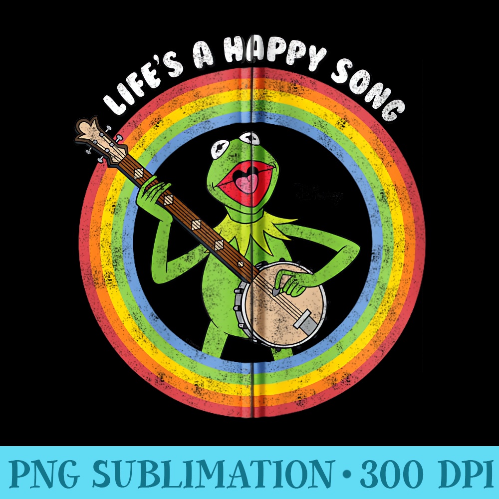The Muppets Kermit Lifes A Happy Song Rainbow - PNG Picture | Inspire ...