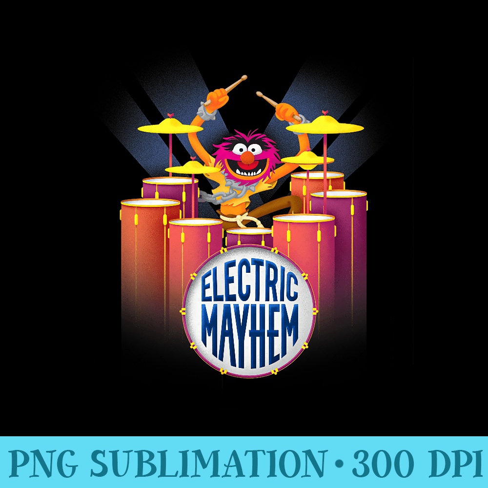 Disney The Muppets Electric Mayhem Animal Drummer Portrait - | Inspire ...