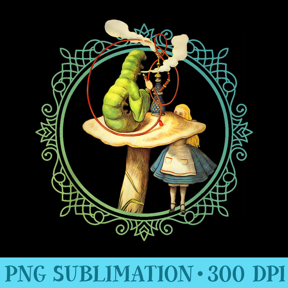 Alice and the Smoking Caterpillar T Design - High Resolution | Inspire ...