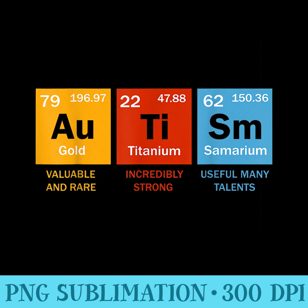 Autism Chemistry Periodic Table Elements Autism Awareness - | Inspire ...
