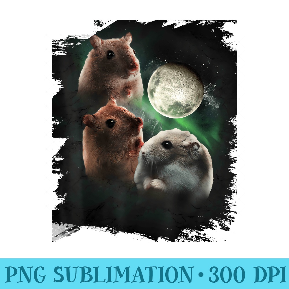 3 Hamster Moon, Wolf Hamster, Howling Wolves - PNG Download | Inspire ...