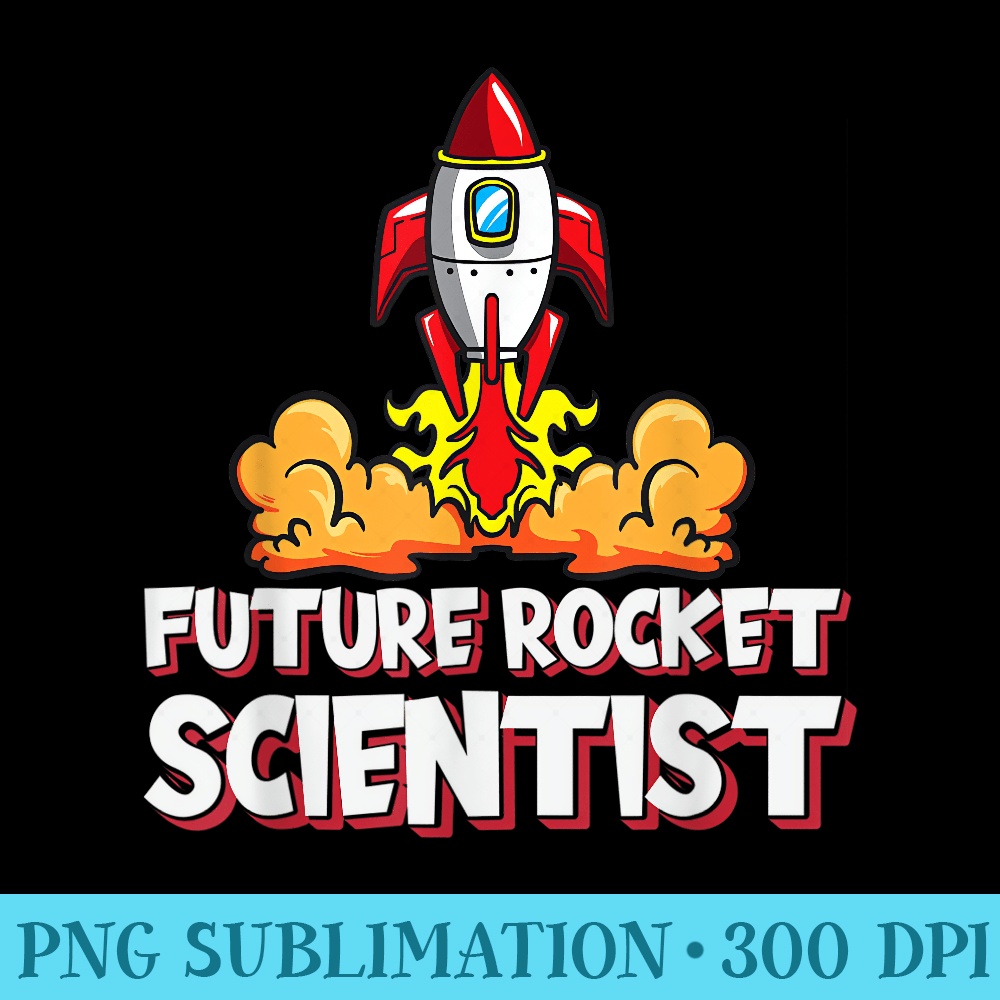 Future Rocket Scientist Funny Rocket Science - Shirt Artwork | Inspire ...