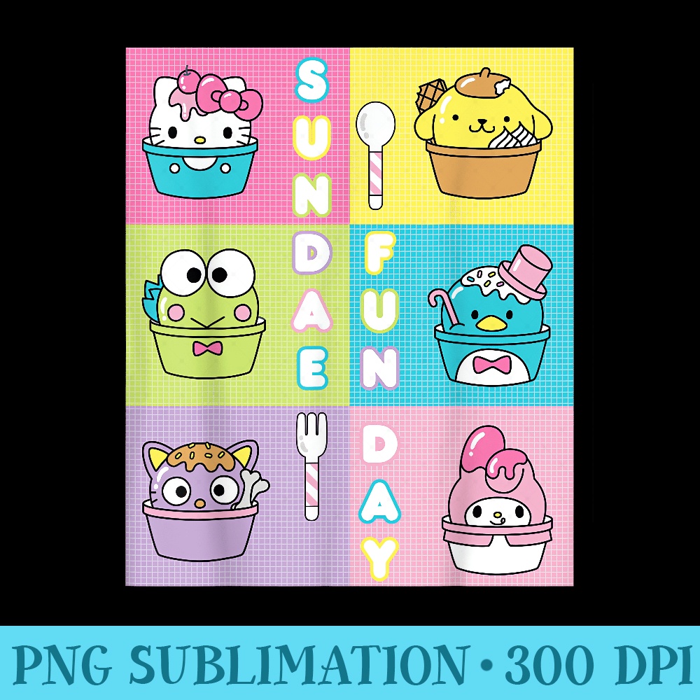 Sundae Fun Day ft. Sanrio Characters Ice Cream Dessert - PNG | Inspire ...