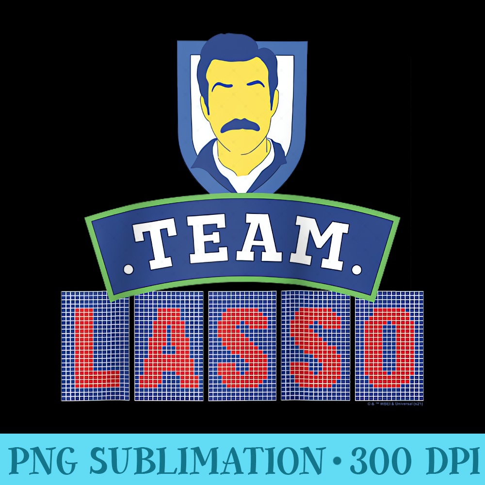 Ted Lasso Team Lasso Silhouette V2 Raglan Baseball - Transpa | Inspire ...