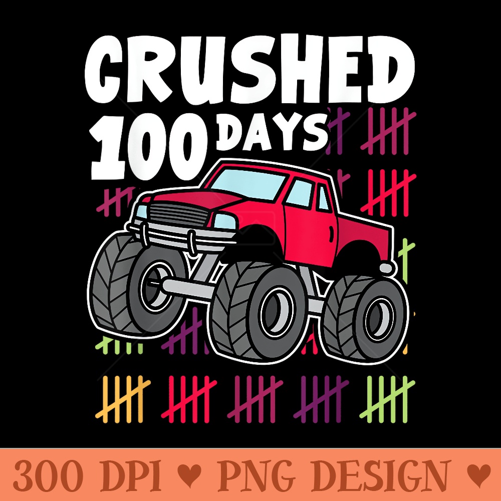 Kindergarten 100 Days of School Monster Truck - Printable PN | Inspire ...