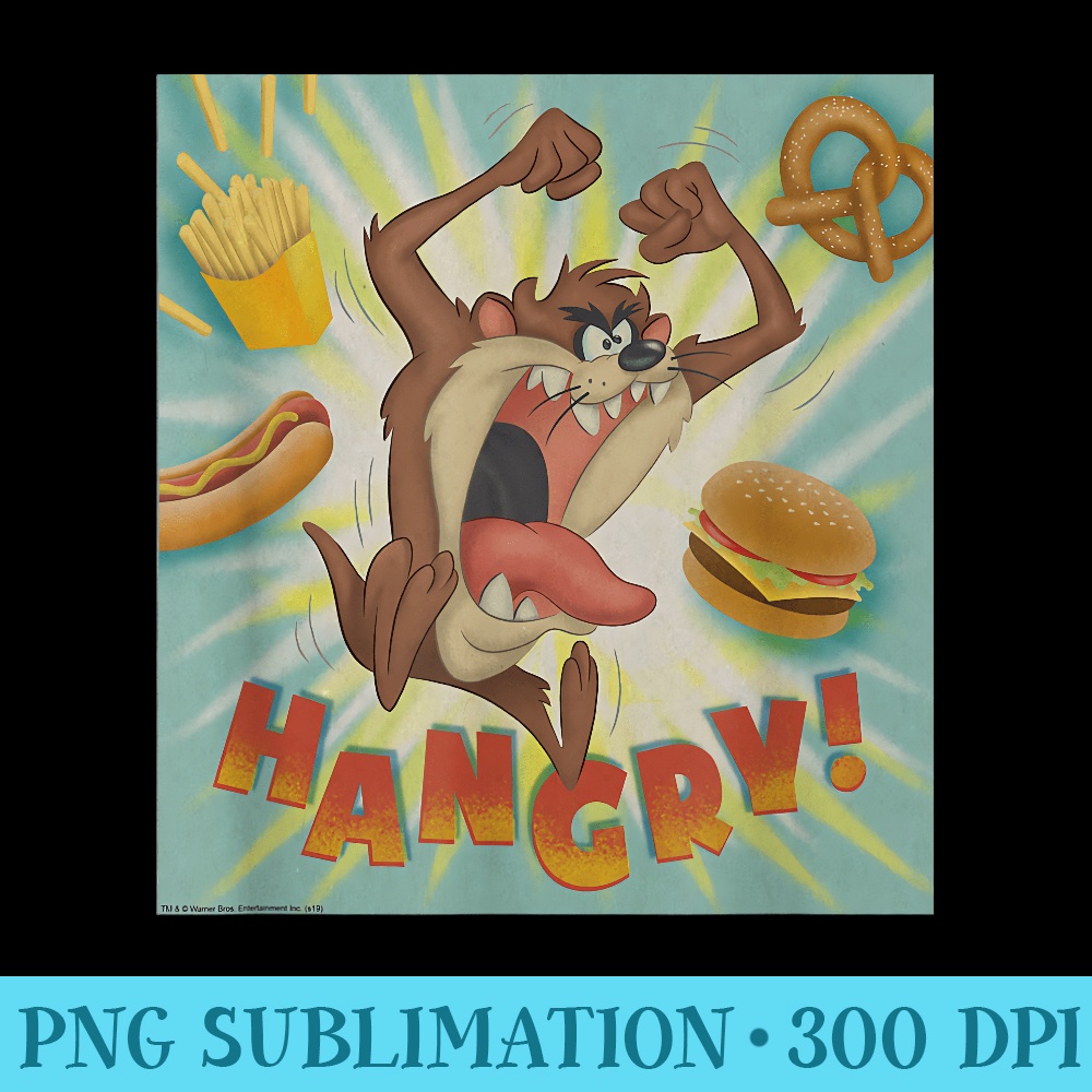 Looney Tunes Taz Hangry - Transparent PNG Collection | Inspire Uplift