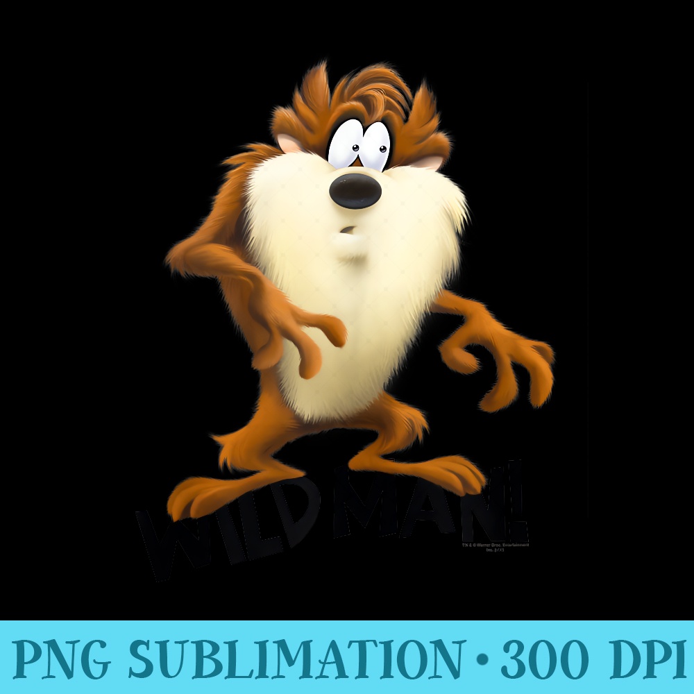Looney Tunes Taz Wild Man - PNG Design Resource | Inspire Uplift