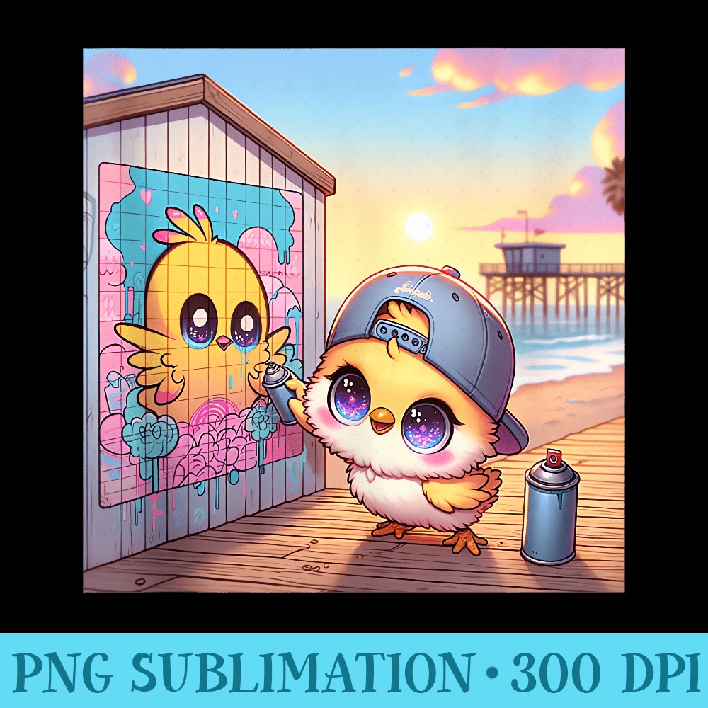 Kawaii Chick Graffiti The Chicks Artist - Trendy PNG Designs | Inspire ...