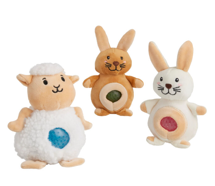 Jellyroos Lamb and Bunny Plush Squeeze Toys Set of 3 | Inspire Uplift