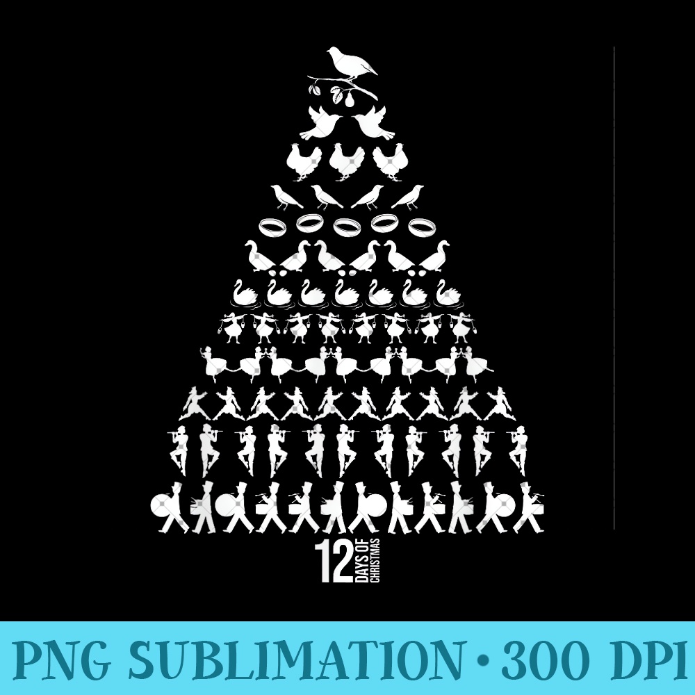 12 Days of Christmas Tree Classic Holiday Christmas Carol - | Inspire ...