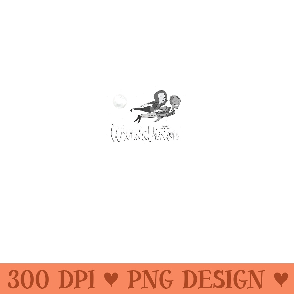 Marvel WandaVision Wanda and Vision 60s Moonlight Flight - P | Inspire ...