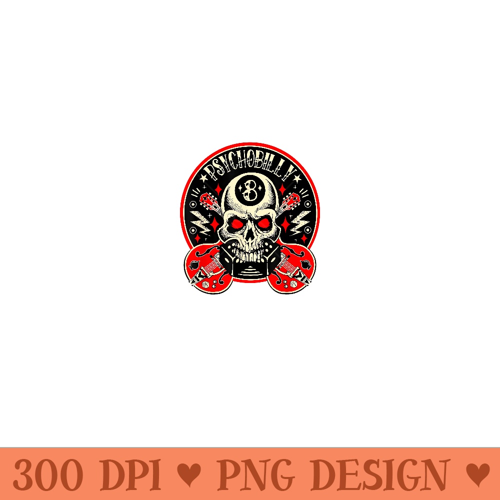 Rockabilly Skull Clothing Psychobilly Vintage Rocker Biker - | Inspire ...