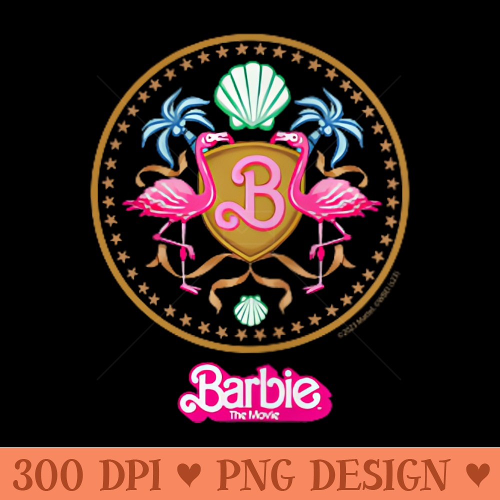 Barbie The Movie - Flamingo Crest - PNG Sublimation | Inspire Uplift