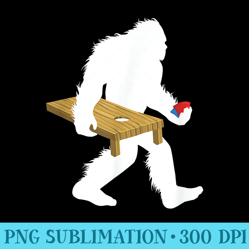 Bigfoot Cornhole Sasquatch Cryptid Bag Tossing Game - Exclus | Inspire ...
