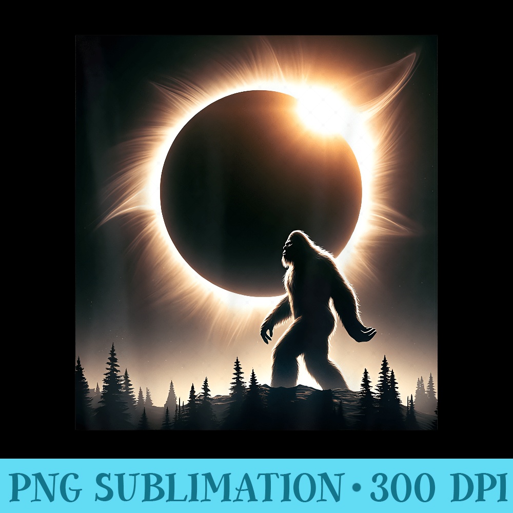 Bigfoot Solar Eclipse 2024 Sasquatch USA April 8 2024 Yeti - | Inspire ...