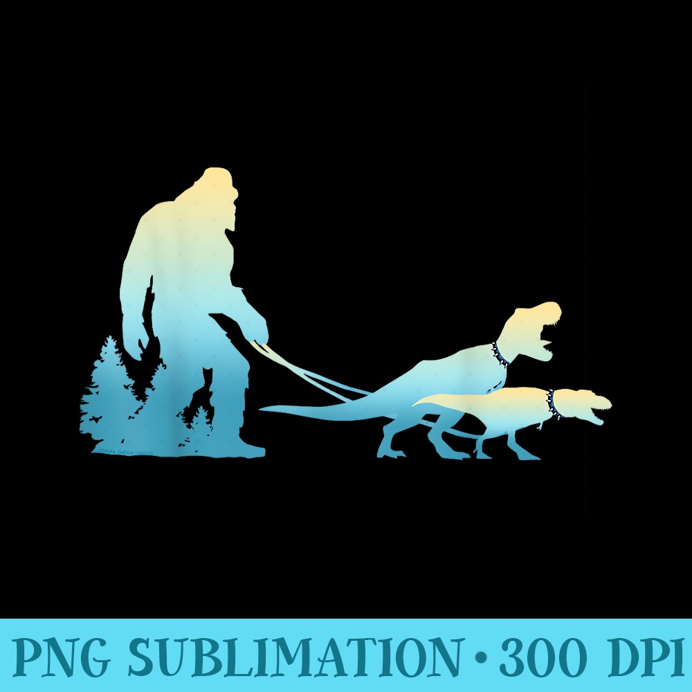 Bigfoot Walking TRex Dinosaurs Funny Sasquatch Dinosaur - Un | Inspire ...