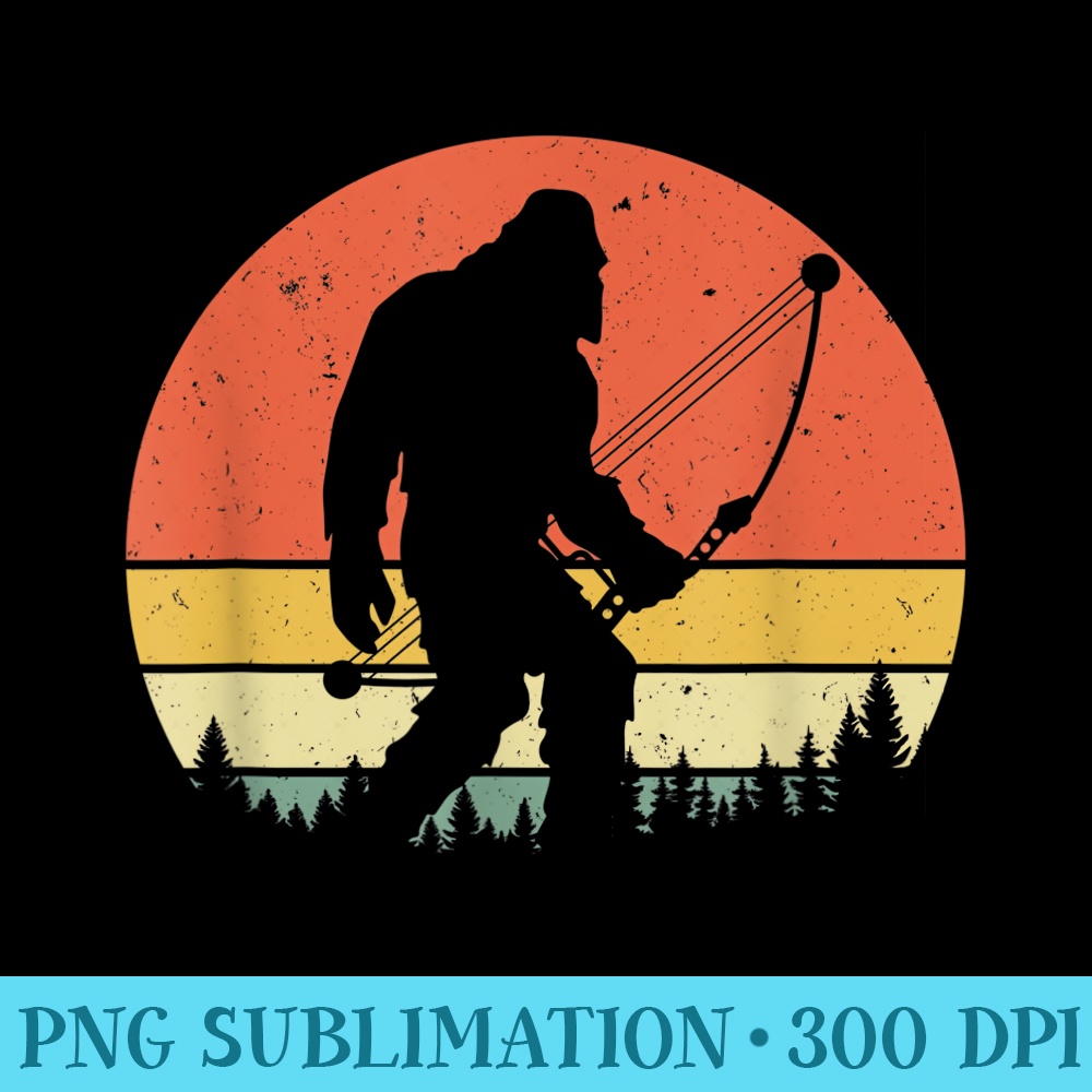 Bigfoot Hunter Arrow Vintage Sasquatch Bow Hunting Archery - | Inspire ...
