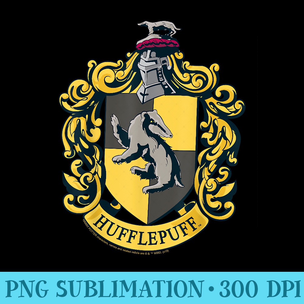 Harry Potter Hufflepuff House Crest - Sublimation PNG Design | Inspire ...