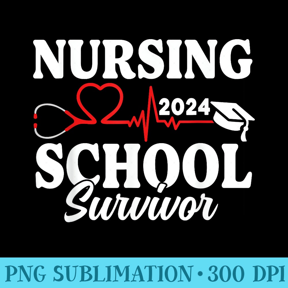 Nursing School Survivor 2024 RN ER Graduation Nurse Grad - P - Inspire ...