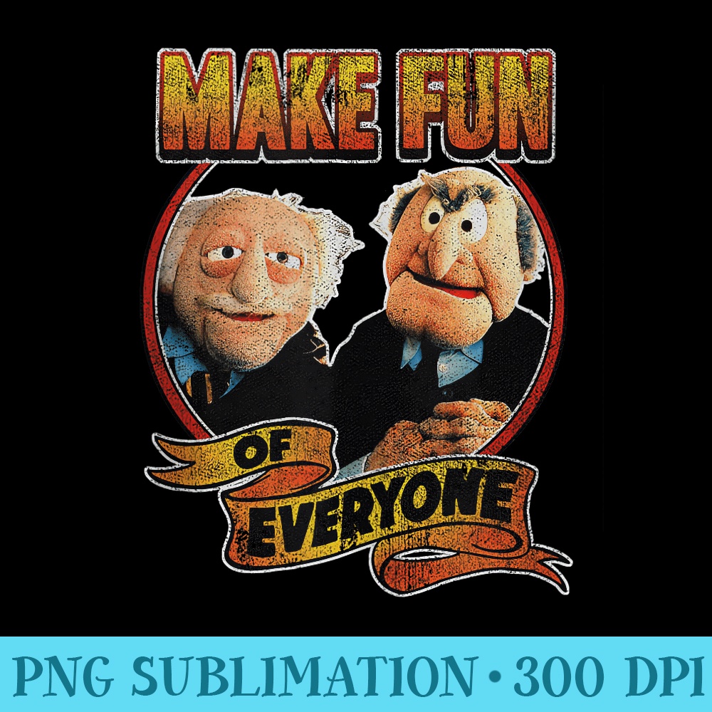 Disney The Muppets Make Fun Of Statler Waldorf Vintage Shot | Inspire ...