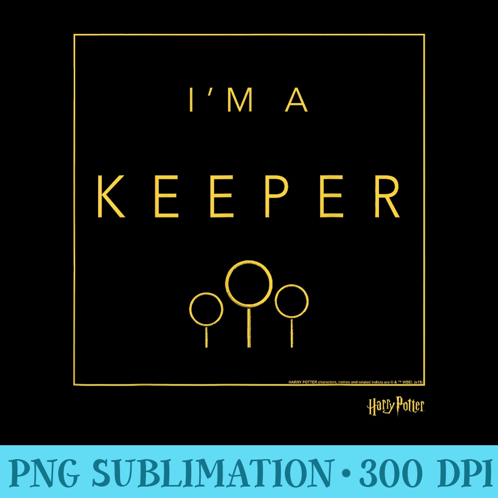Harry Potter Quidditch Im A Keeper - PNG design assets | Inspire Uplift