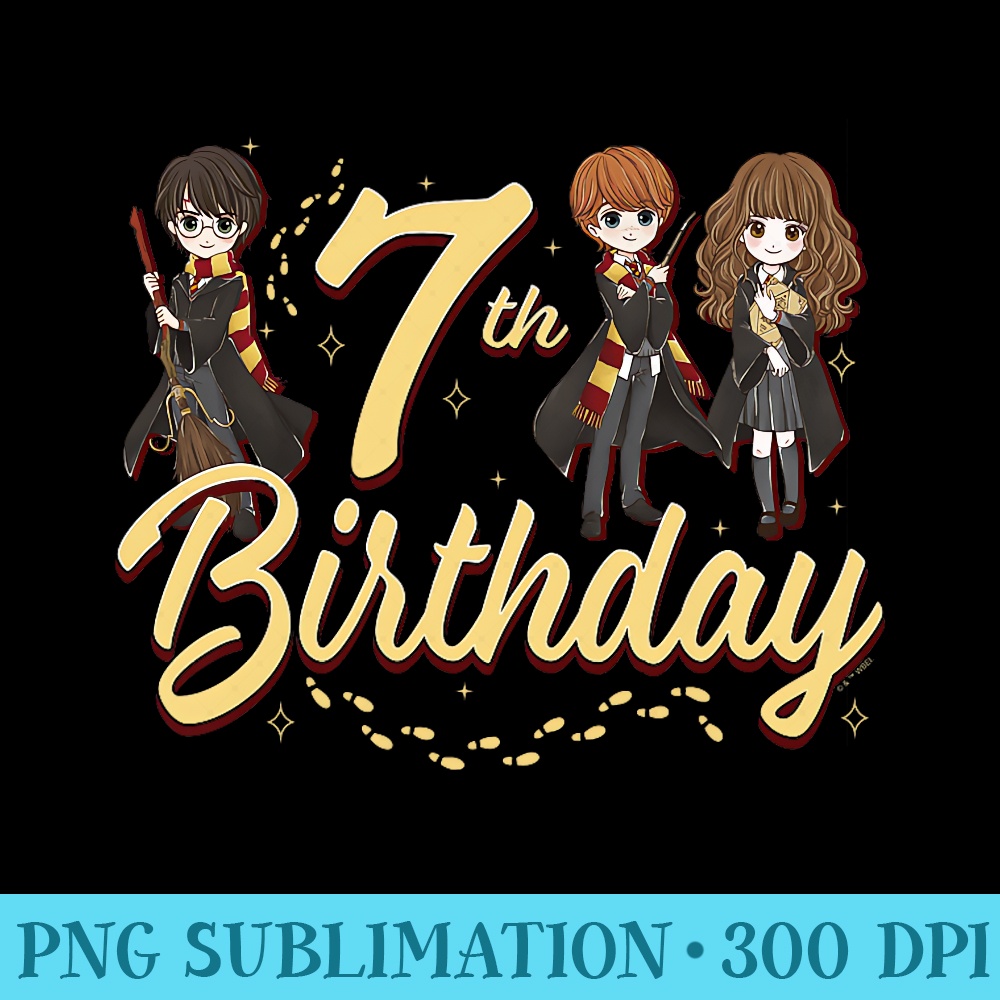 Harry Potter 7th Birthday Harry Hermione And Ron Chest Youth | Inspire ...