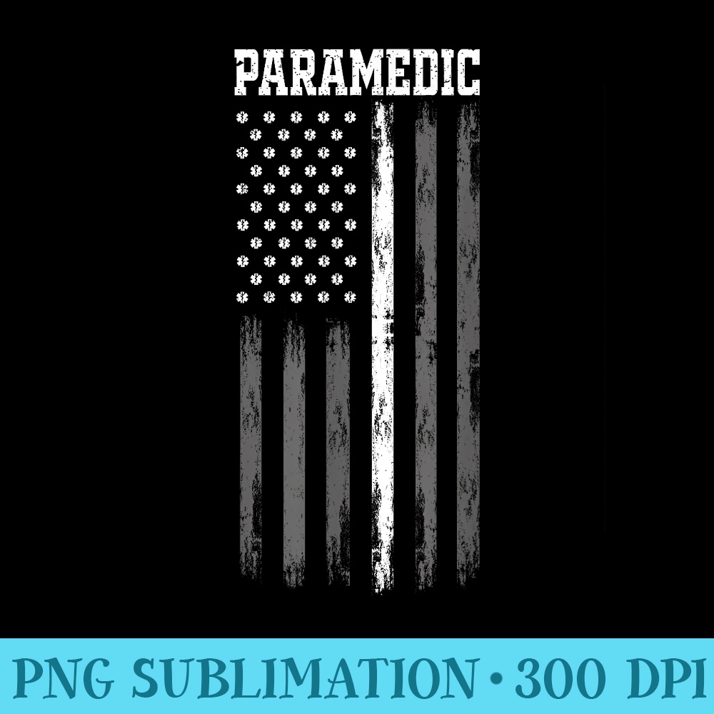 Thin White Line EMS EMT American Flag Emergency Paramedic - | Inspire ...