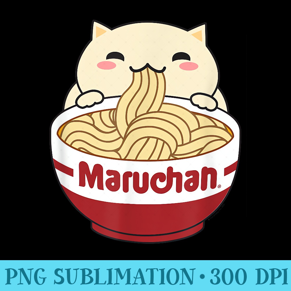 Maruchan Instant Lunch Cute Cat Ramen Bowl Logo - PNG Sublim | Inspire ...