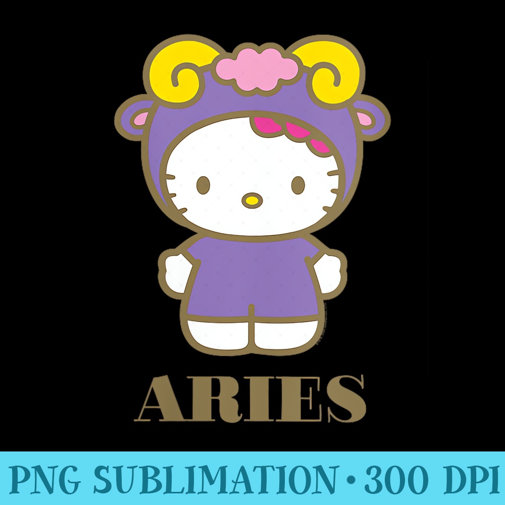 s Hello Kitty Zodiac Aries - PNG Vector Download | Inspire Uplift