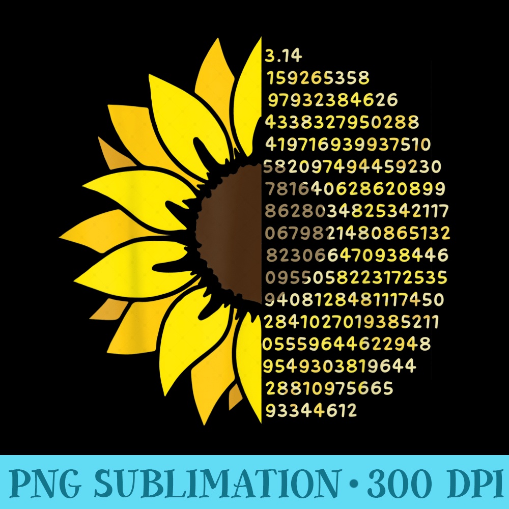 Pi Day Sunflower 3.14 Pi Number Symbol Math Science Pi Day - | Inspire ...