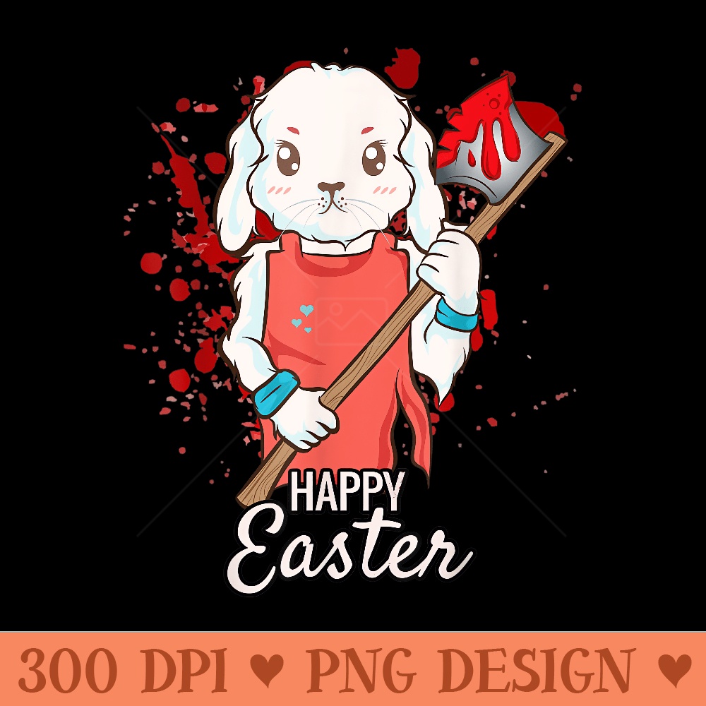 Evil Bunny Killer Easter Bunny for Horror Fans - Vector PNG | Inspire ...