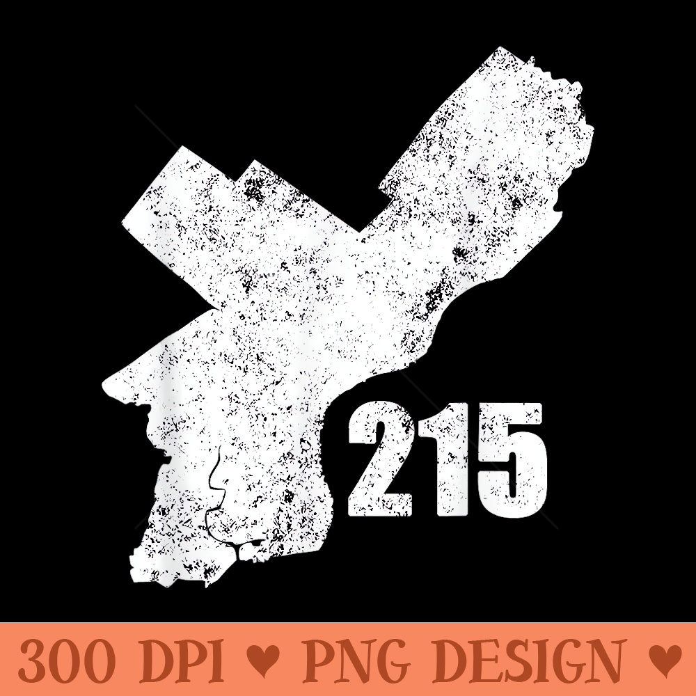 Philadelphia Philly Map 215 Distressed Gritty Urban T - Tran | Inspire ...