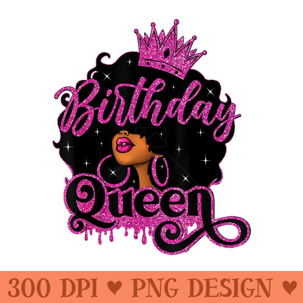 African American Black Queen Birthday Afro Girls - High Qual | Inspire ...