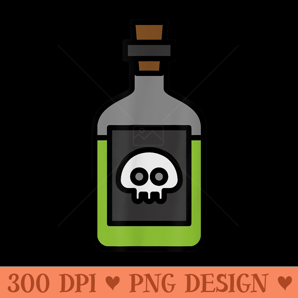 Halloween Poison Bottle - PNG design assets - Inspire Uplift