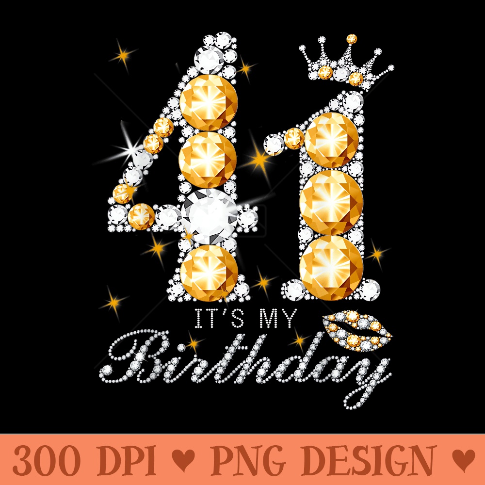 Its My 41th Birthday Queen 41 Years Old Shoes Crown Diamond | Inspire ...