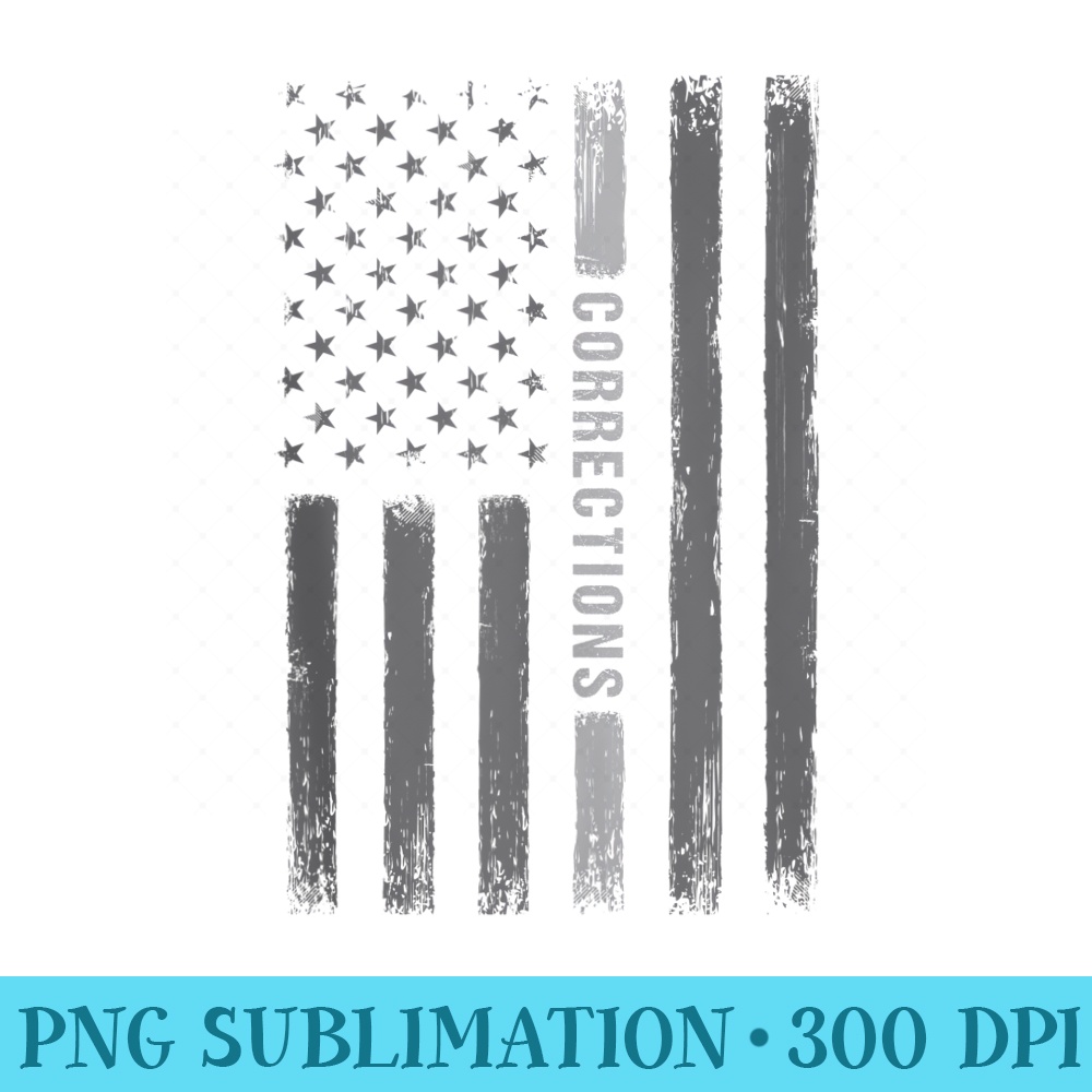 Correctional Officer Distressed American Flag Design - Downl | Inspire ...