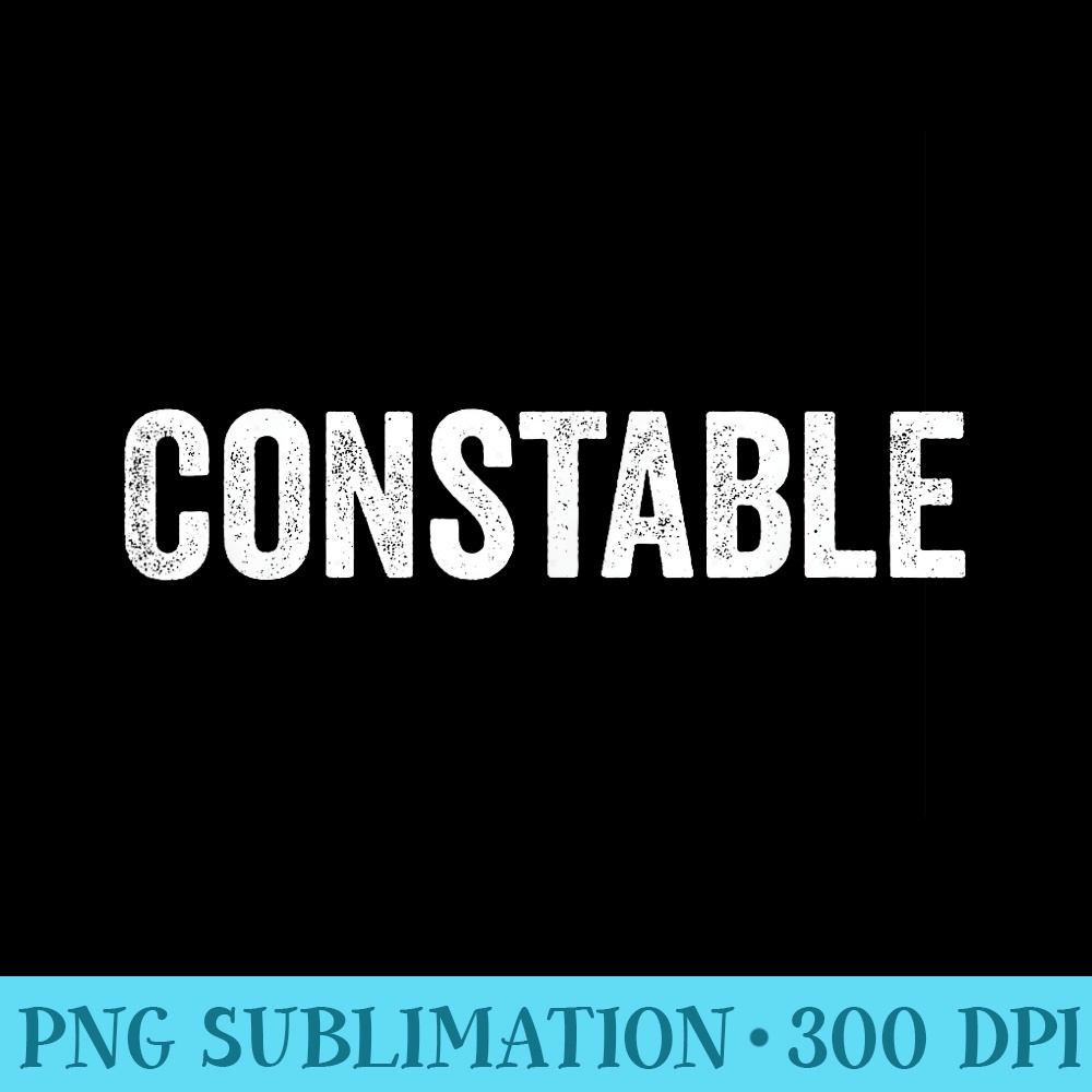 Constable for Police Officer LEO Cop Law Enforcement - PNG I | Inspire ...