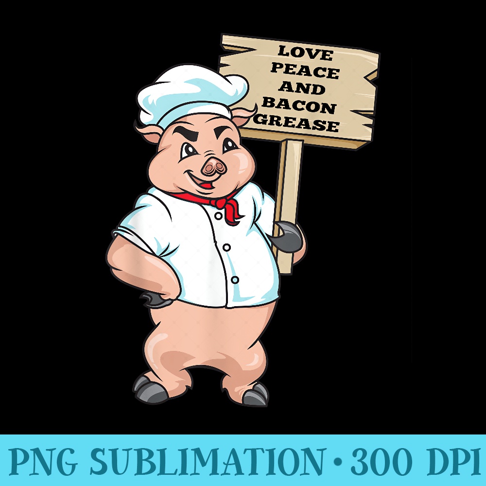 Love, Peace, and Bacon Grease - PNG Clipart Download | Inspire Uplift