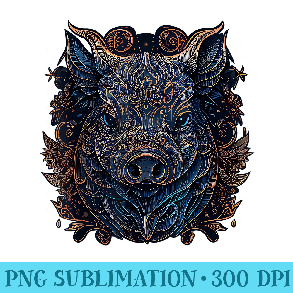 Pig Zodiac Sign Chinese New Year Of The Boar Astrology - PNG | Inspire ...